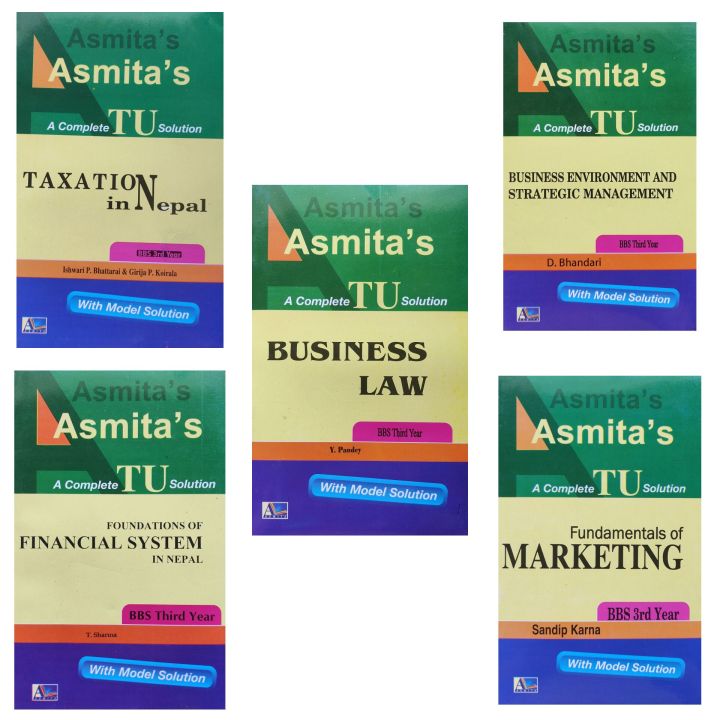 Asmita's TU BBS Third Year Solution Set In English Medium - BBS 3rd ...