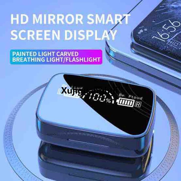 Xujiguanghui M9 TWS Bluetooth 5.1 Earphone Wireless Touch Headset 3D ...