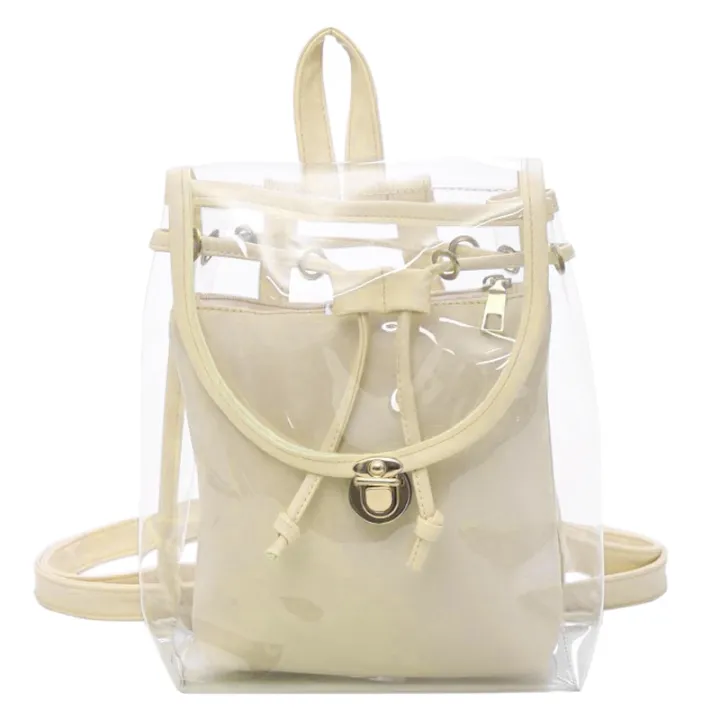 Transparent Backpack Jelly Mini Lady Backpack School Backpack Teen ...