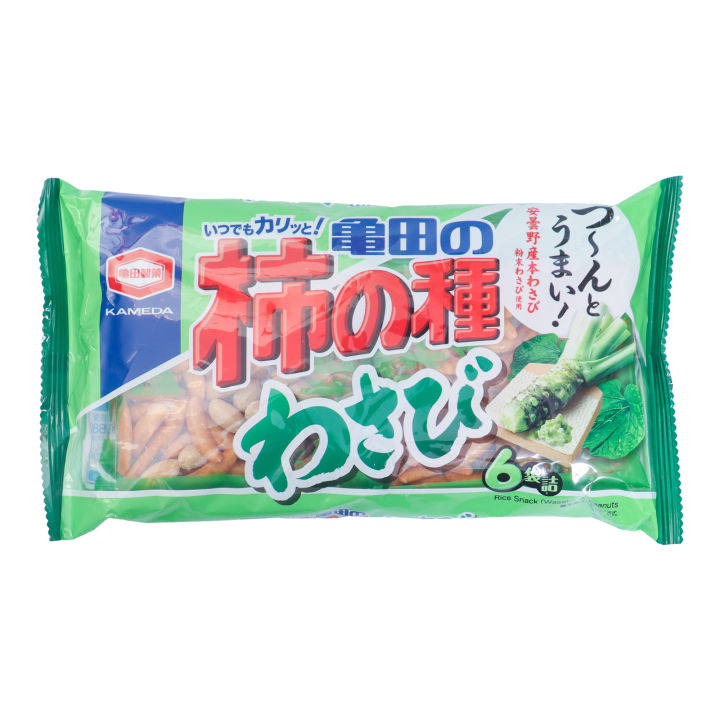Kameda Kakinotane Wasabi Rice Crackers With Peanuts 164g | Daraz.com.np