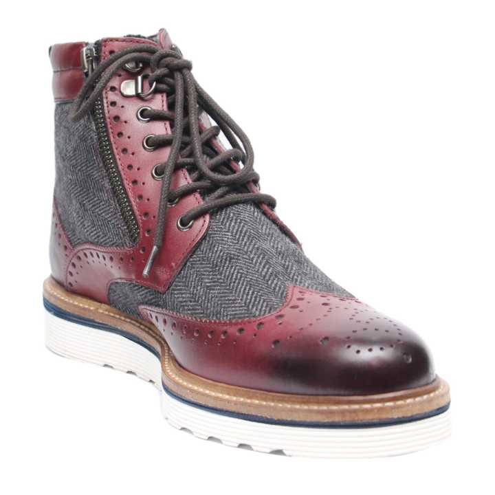 Goodwin Smith Leather Linhood Brouge Boots For Men | Daraz.com.np