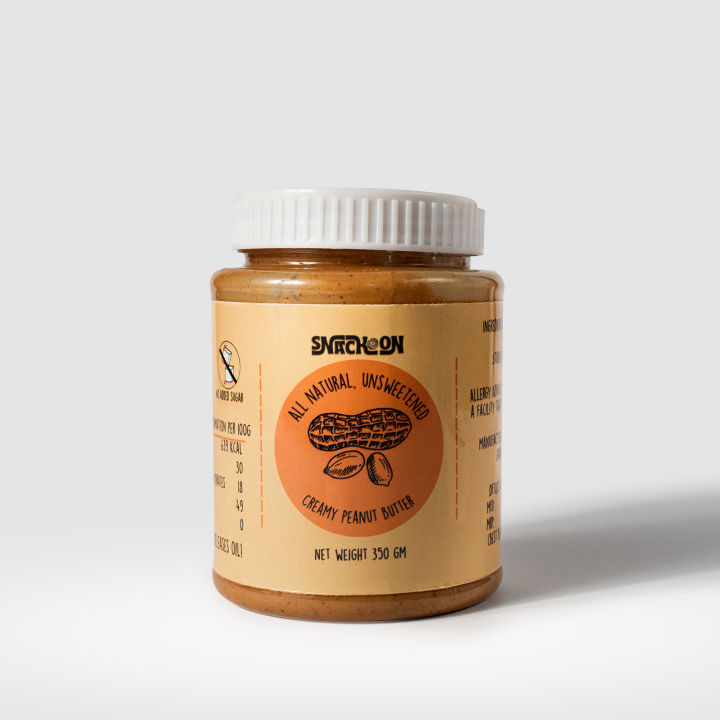 SnackOn Creamy All Natural Peanut Butter/Spread (350 gms) | Daraz.com.np