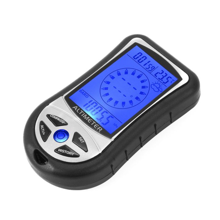 8-in Multifunctional Electronic Altimeter Barometer LCD Digital Compass ...