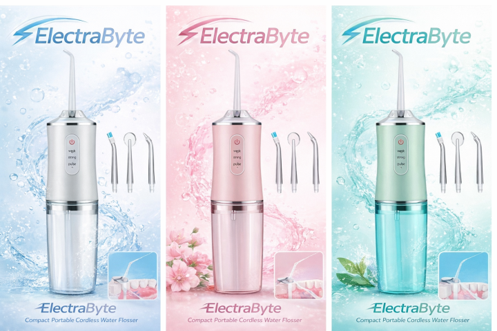 Premium Cordless Dental Water Flosser Oral Irrigator | IPX7 Waterproof ...