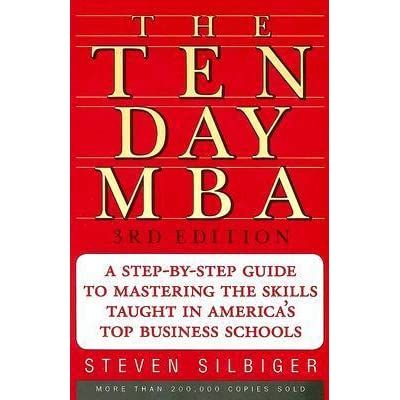 The Ten day MBA Book By Steven Silbiger | Daraz.com.np