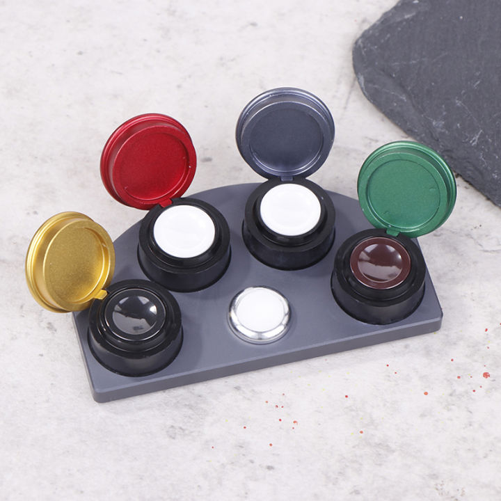Watch Oil Dip Oiler Stand Die Cast 5 Holes Watch Oiler Dishes Cups With ...