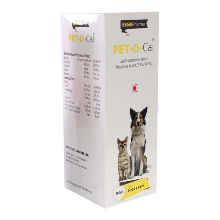 Ektekpharma Pet-O-Cal Liquid Suppliment For Pets, 200Ml | Daraz.com.np