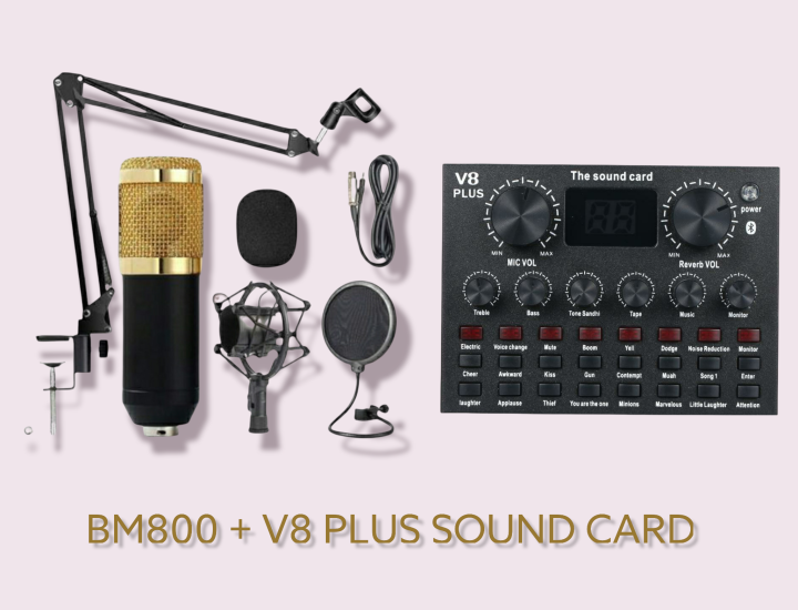 Bm-800 Pro Condenser Microphone Mic Studio Sound Recording With Stand | Daraz.com.np
