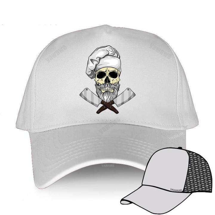 New Arrived Cotton Hats Adult baseball cap Skull Chef Butcher Cooking ...