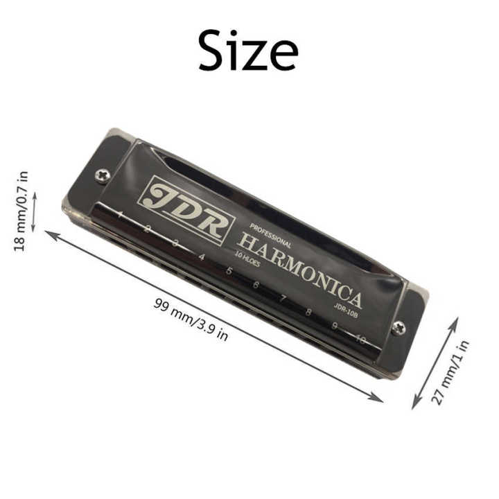 JDR 10 Holes 20 Tones Mouth Harmonica | Daraz.com.np