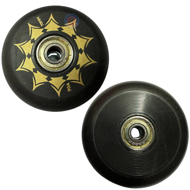 Rubber Inline Roller Skates Wheels Professional 90A Hardness PU 70mm ...