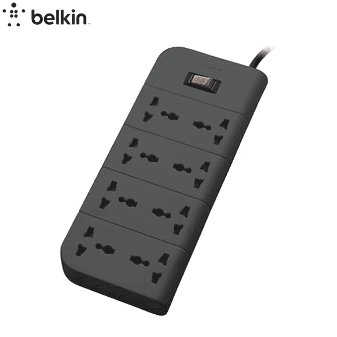 Belkin 8-Socket Surge Protector Universal Socket with 6.5ft (2-Meter ...