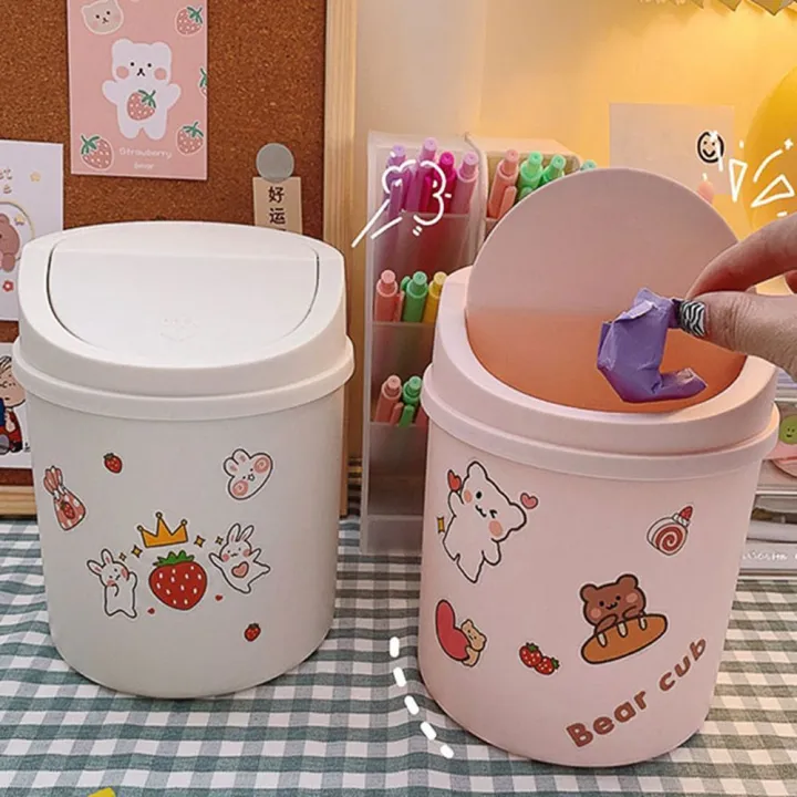 Mini Simplicity Desktop Dustbin Cleaning Tools Office Supplies Garbage ...