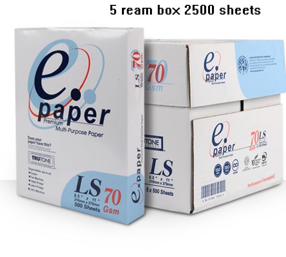 Photocopy Paper/ Epaper Premium 70GSM - Copy Paper 5rms. in Box (A4 ...