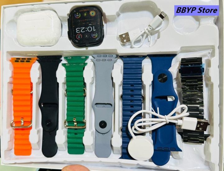BBYP I20 Ultra Smart Watch 10 in 1 box 2.3 inch large 2025 screen with ...