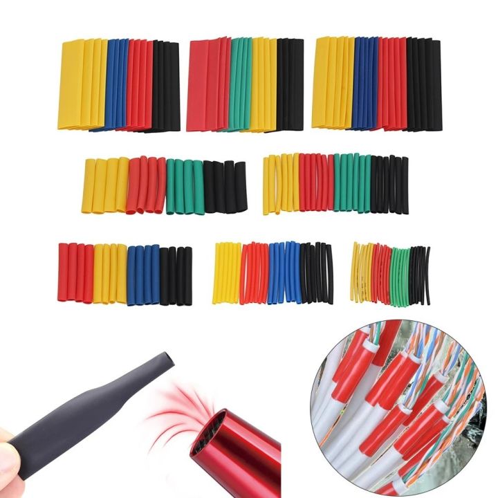 Set Heat Shrink Tubing Heatshrink Tube Polyolefin Shrinking Assorted ...