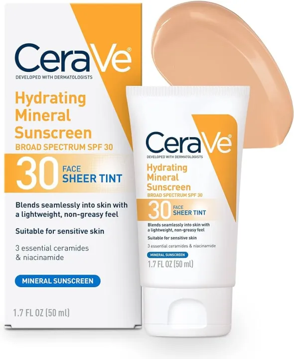 Cerave SPF 30Hydrating Mineral Sunscreen 50ml | Daraz.com.np