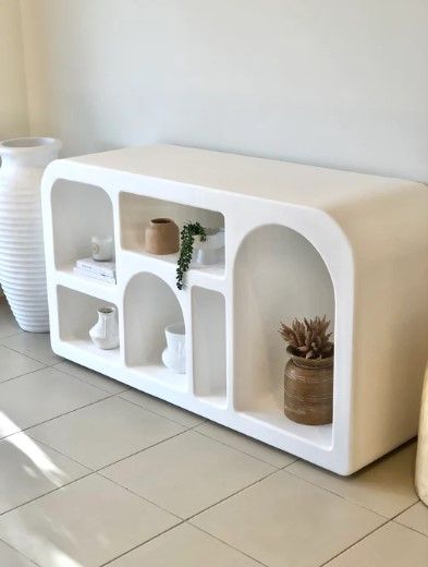 Kamakhya décor BOHO Design Console table , six cubbies in different ...