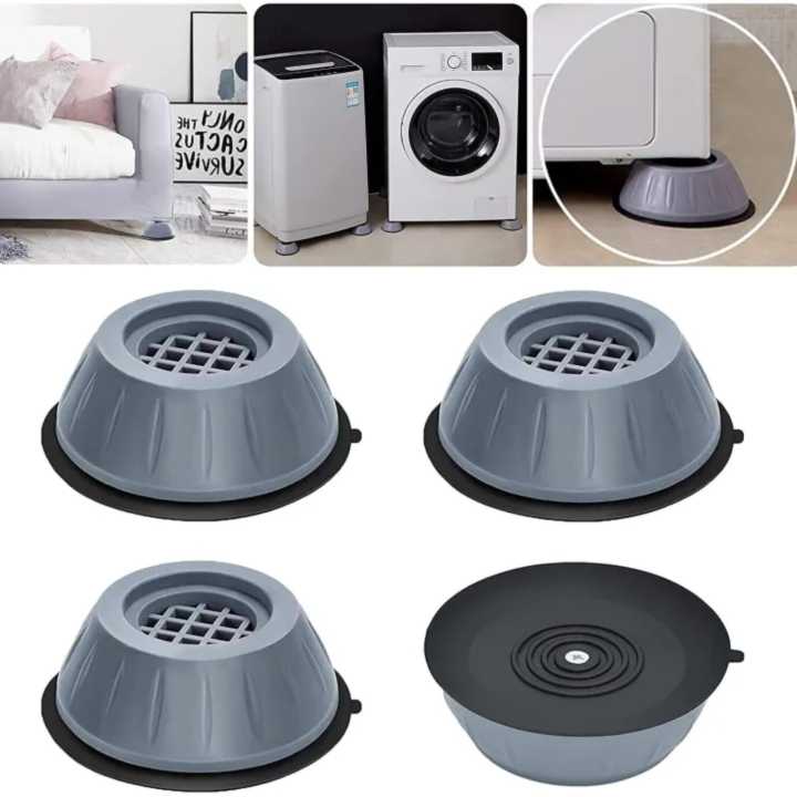 Anti Slip Washing Machine Feet Mats- 4Pcs | Daraz.com.np
