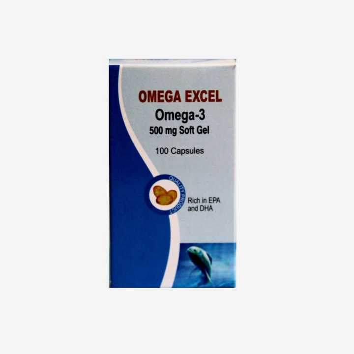 Omega Excel (Omega -3) 500mg Soft gel (100capsules) | Daraz.com.np