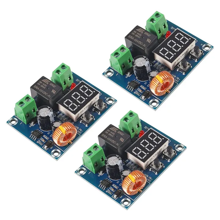 3PCS DC 12V-36V Voltage Protection Module Digital Low Voltage Protector ...