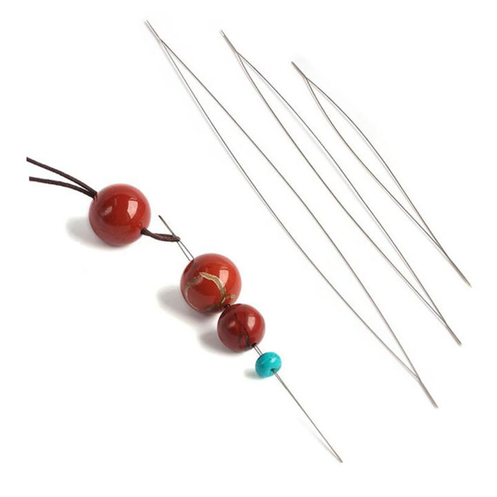 1Pcs Big Eye Curved Open Stainless Steel Beading Needles for Beads ...
