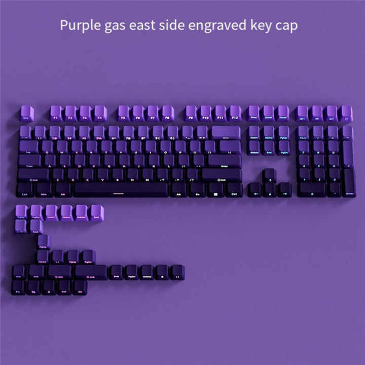 Gradient Double PBT Keycap Backlit Keycap 130 Key Full Keycaps Set for ...