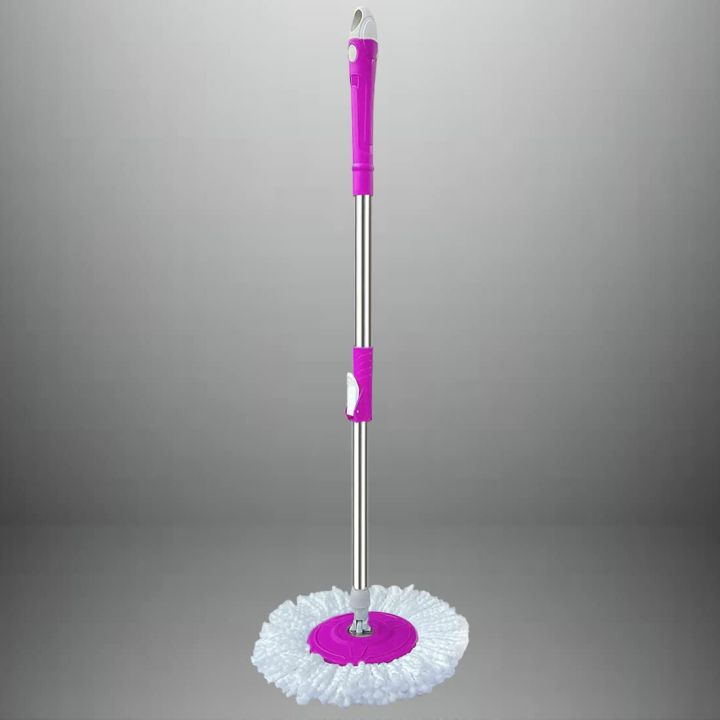 Stainless Steel Extendable Handle Rotating Floor Cleaning Spin Mop ...