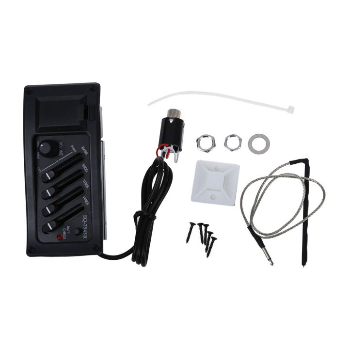 Guitar Preamp Amplifier equalizer EQ 4-Band EQ Preamp Acoustic Piezo 7545r | Daraz.com.np