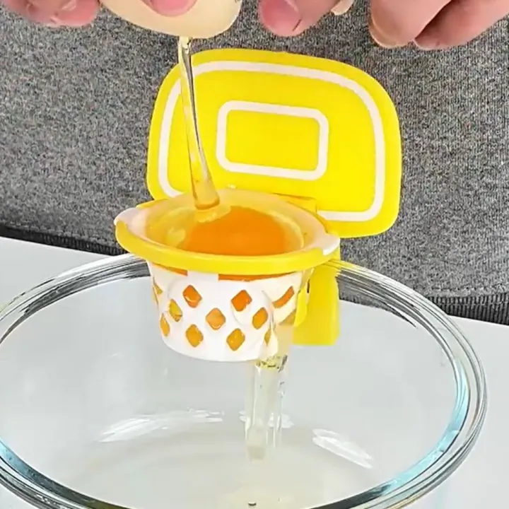 Cute U Shape Buckle Basketball Frame Egg Yolk Separator Labor-saving ...
