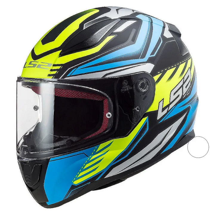 LS2 Rapid Gale Matt Black Blue Yellow Full Face Motorcycle Helmet ...