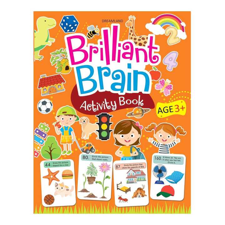 Dreamland Brilliant Brain Activity Book For Kids Age 3+ | Daraz.com.np