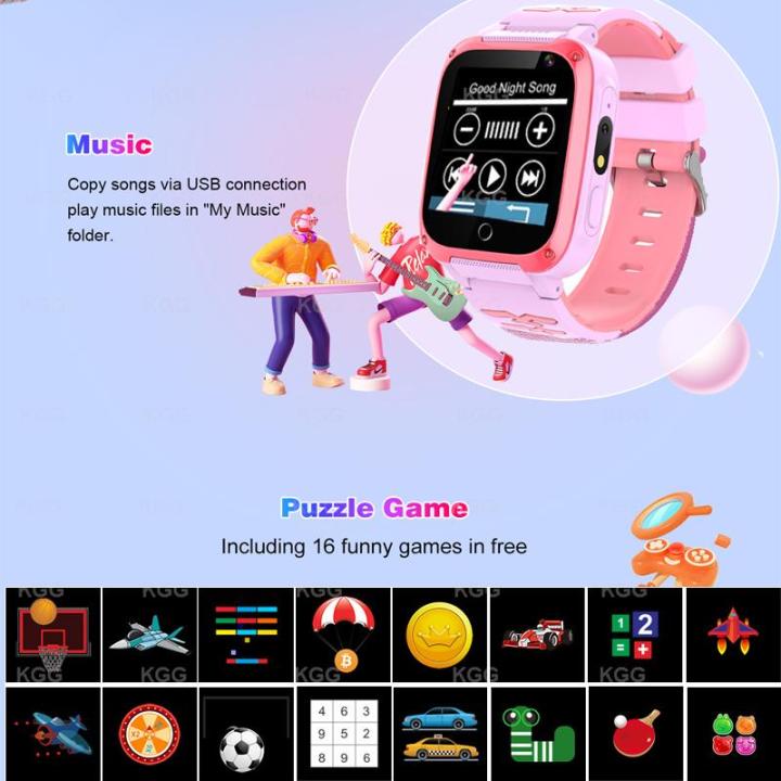 Kids Game Smart Watch Music Player 16 Games Health Tracker Sports ...