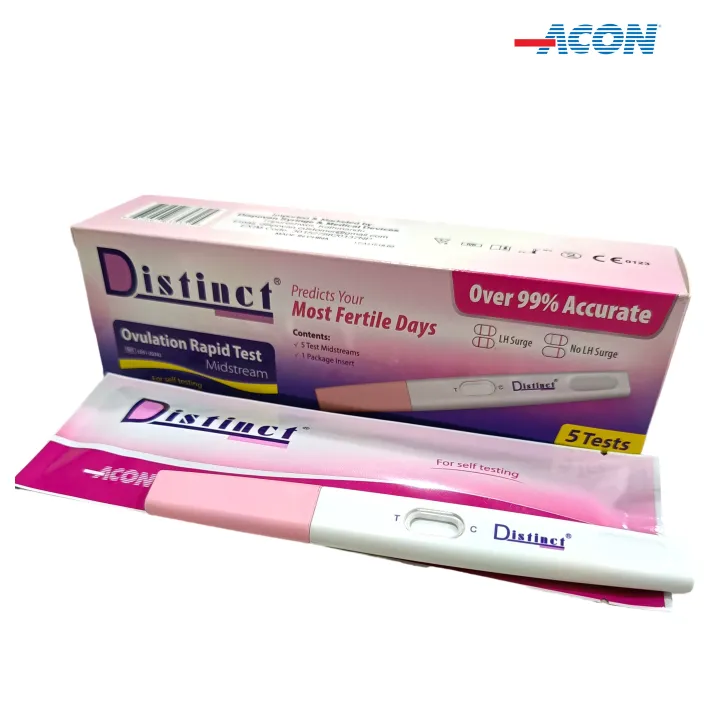 Acon Distinct Ovulation Rapid Test Midstream For Self Testing Pack of 3 ...
