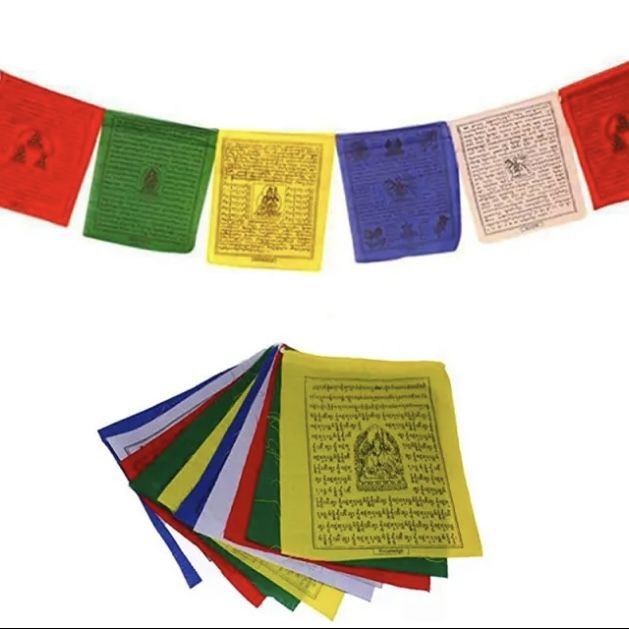 AIOG - Tibetan Tranquil Wind Horse Lungta Prayer Flags ~ Handmade ...