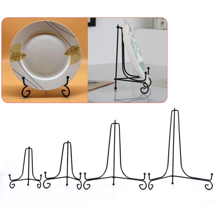 Iron Easel Classic Display Stand Bowl Plate Art Photo Picture Storage ...