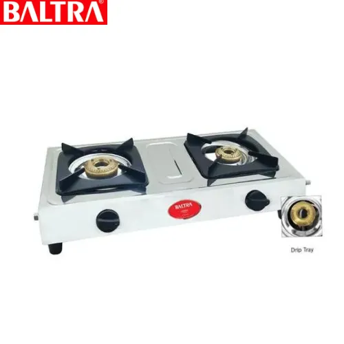 BALTRA 2 Burner Gas Stove | Lucky | Stainless steel body | High ...