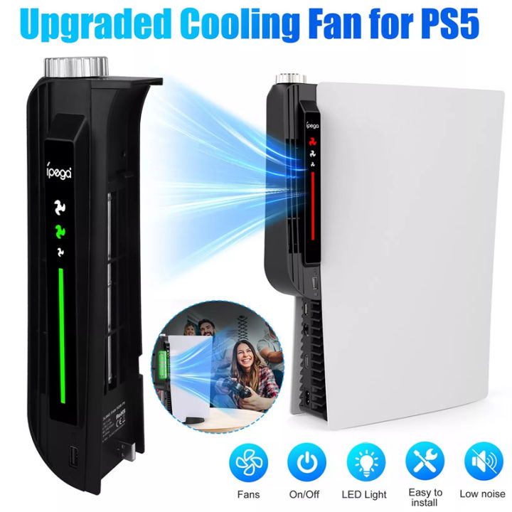 Adjustable Cooling System For PS5 Cooling Fan With LED Light For PS 5 ...