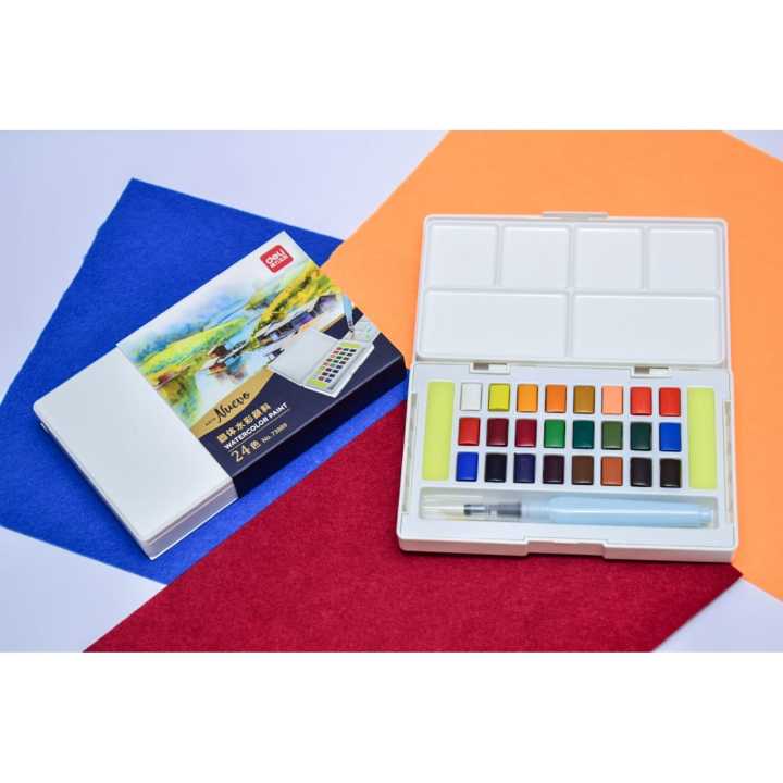 Deli Watercolor Paint 24 Colors | Daraz.com.np