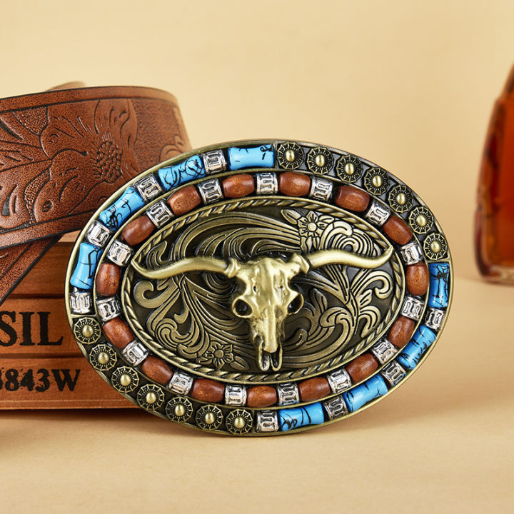 Model Big Denim-Initial Western Belt Buckle Vintage Athletic Silver ...