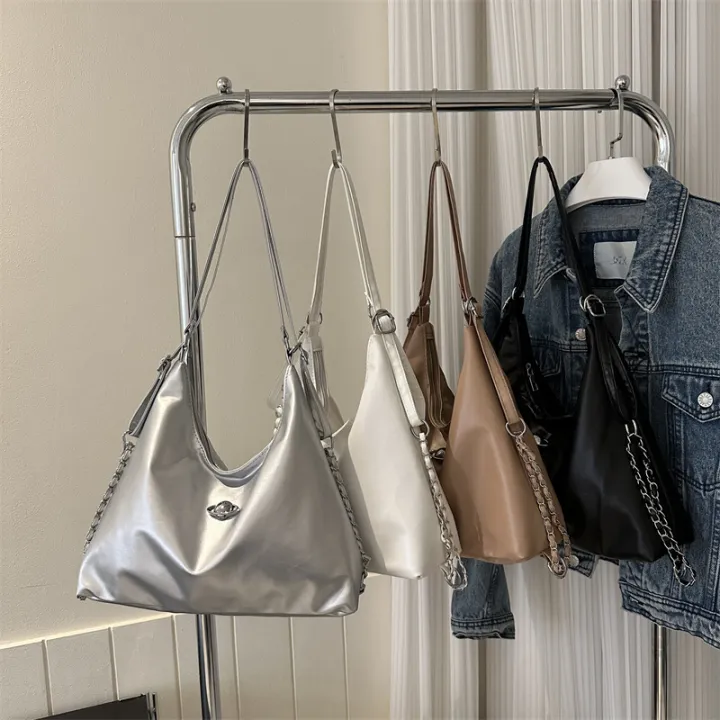 Pebbles Nepal Korean Fashion Backpack Chain Underarm Casual Large ...