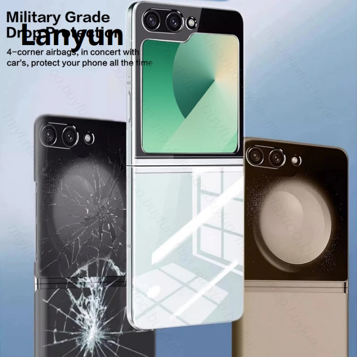 Lanyun Transparent Mobile Phone Case for Samsung Galaxy Z Flip6 5G HD ...
