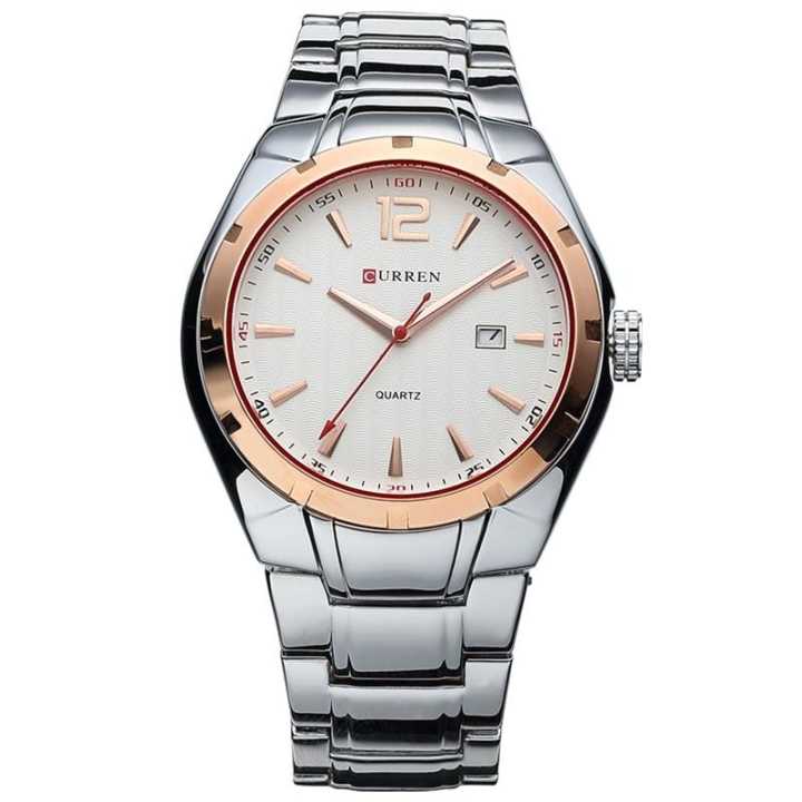 CURREN Gold/Silver Metal Strap Chronograph Watch For Men - 8103 | Daraz ...