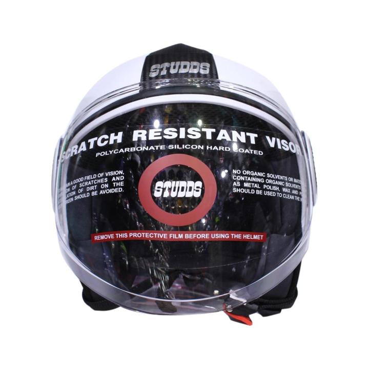 Studds Matt White Color Half Helmet | Daraz.com.np