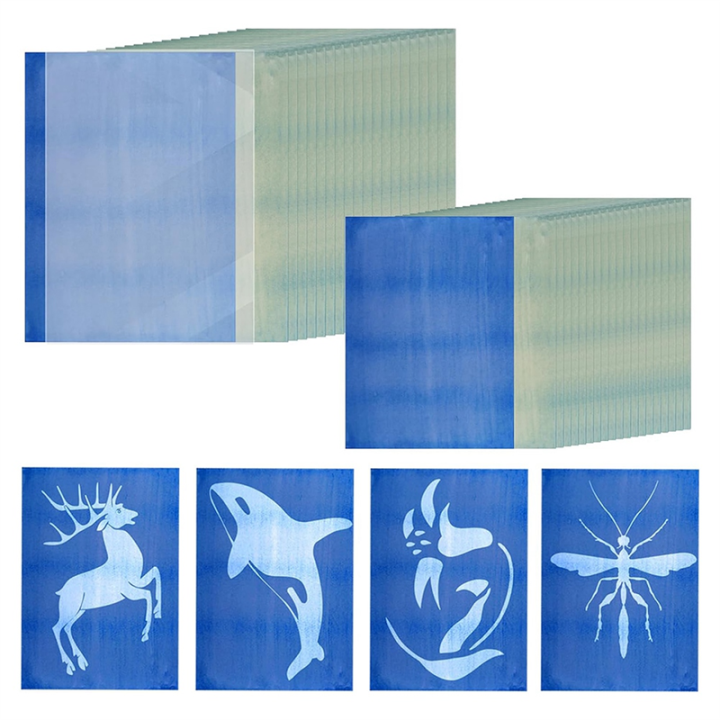 NCANRUI 30 Sheets Sun Print Paper Kits Cyanotype Paper A4 A5 Solar ...