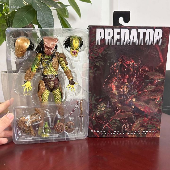 Celmia NECA Figure Predator Elder Predator Gold Kenner Leader Clan ...