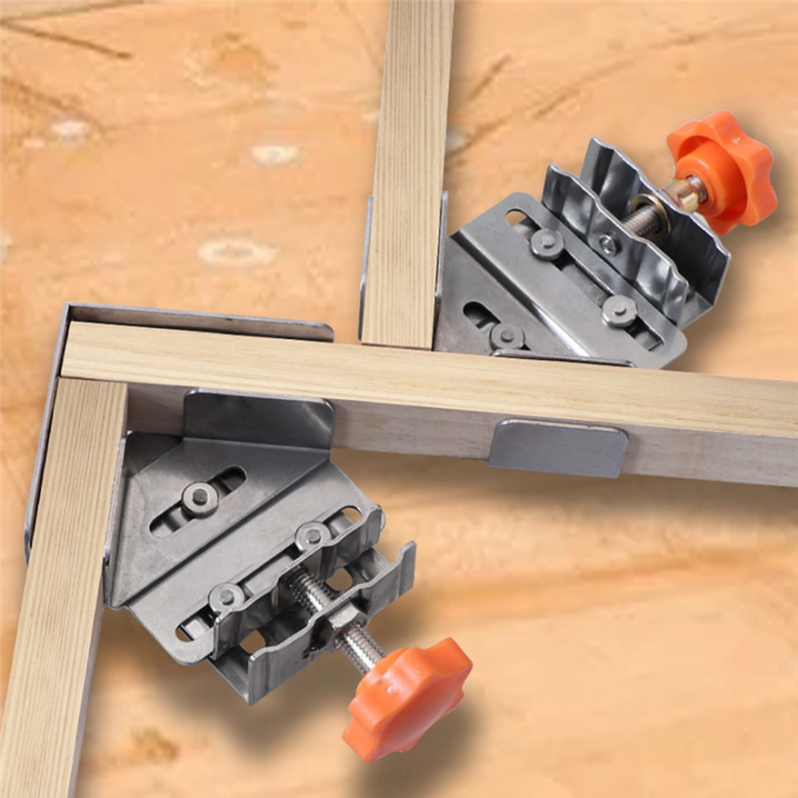 2Pc Carpenter Quick Positioning Clamp for Wood Panel Splicing 90 Degree ...