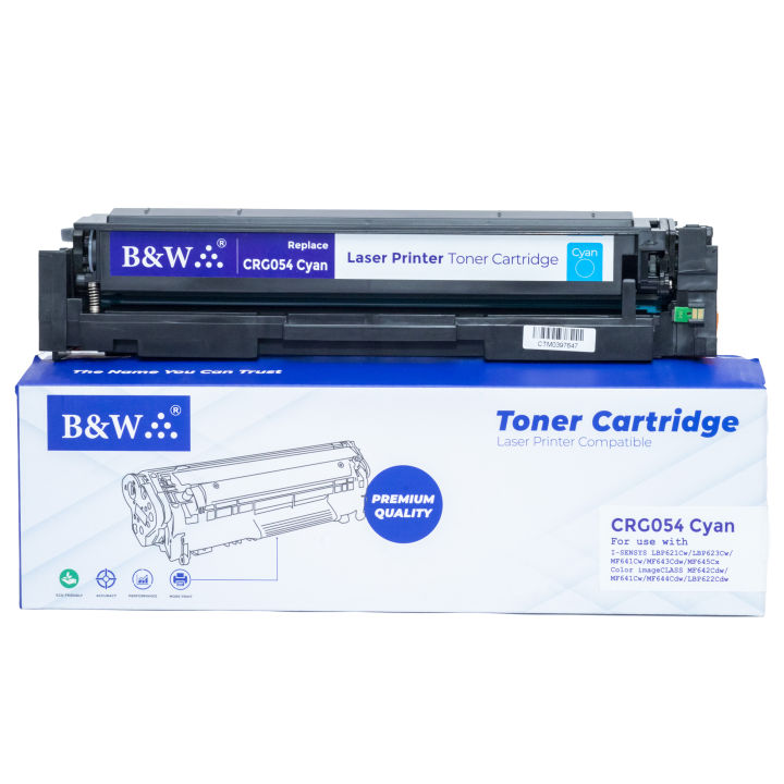 B&W CRG 054 Cyan Toner Cartridge Compatible For CANON I-SENSYS LBP621CW ...