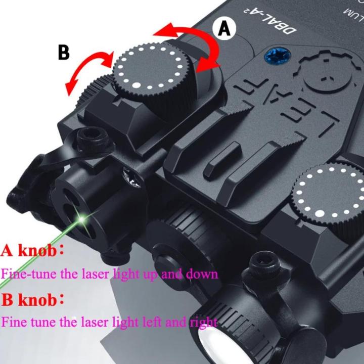 2025 Tactical DBAL-A2 Laser Flashlight Indicator Red Green Dot/White ...