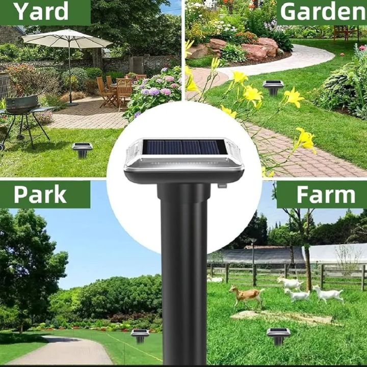 Solar Rat/Snake Repellent for Lawn Garden Outdoor, Waterproof ...